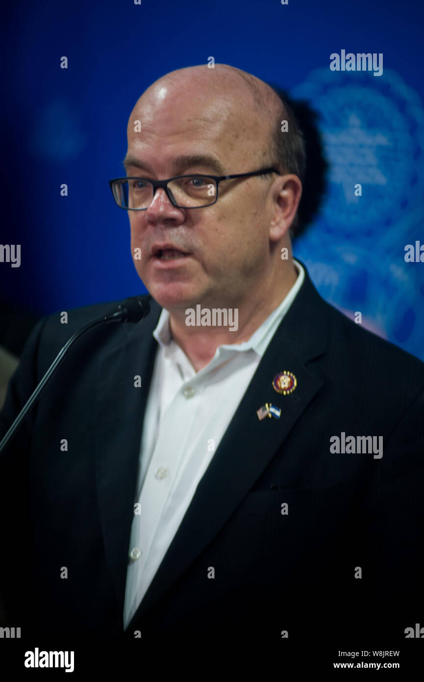 San Salvador, El Salvador. 10th Aug, 2019. Massachusetts Congressman ...