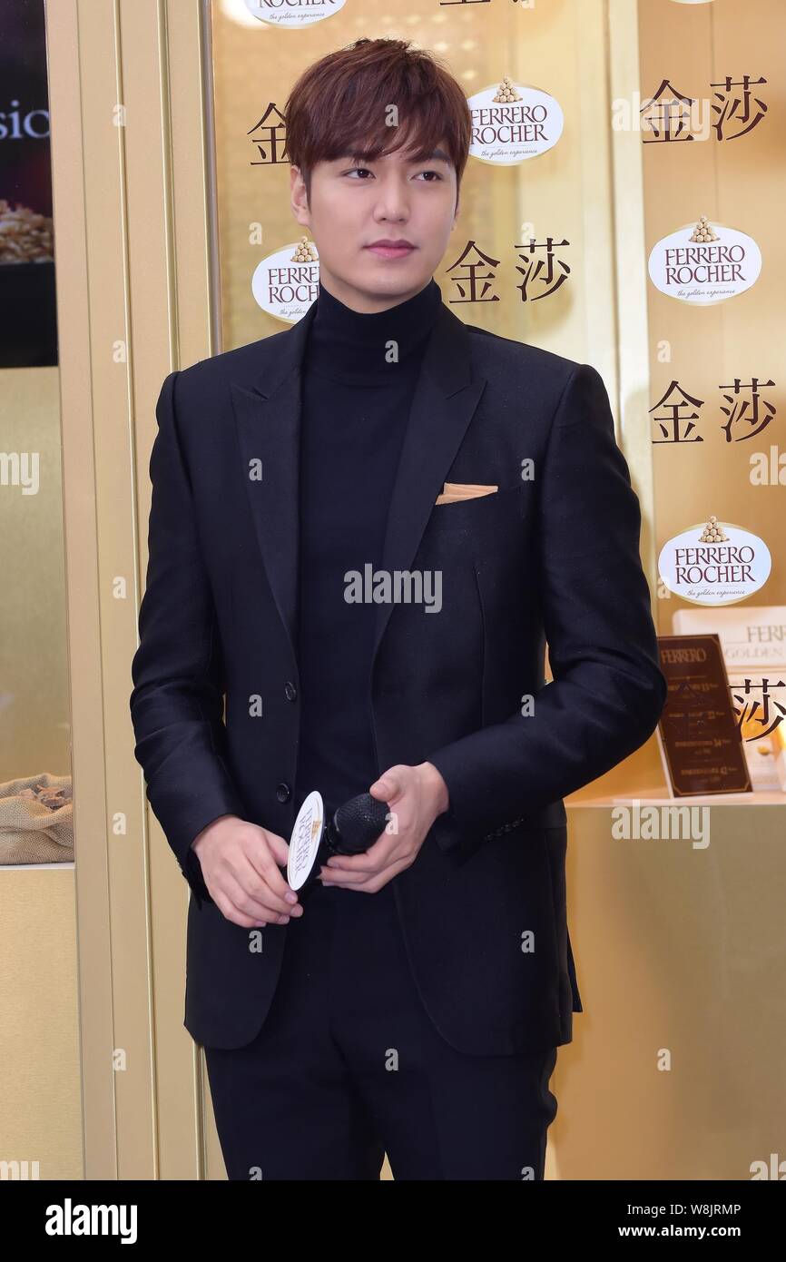 South Korean actor Lee Min-ho poses at the opening event for a ...