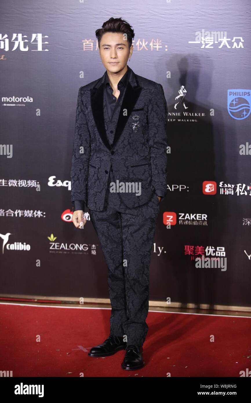 Chinese actor Chen Kun arrives on the red carpet for the Esquire Man at ...
