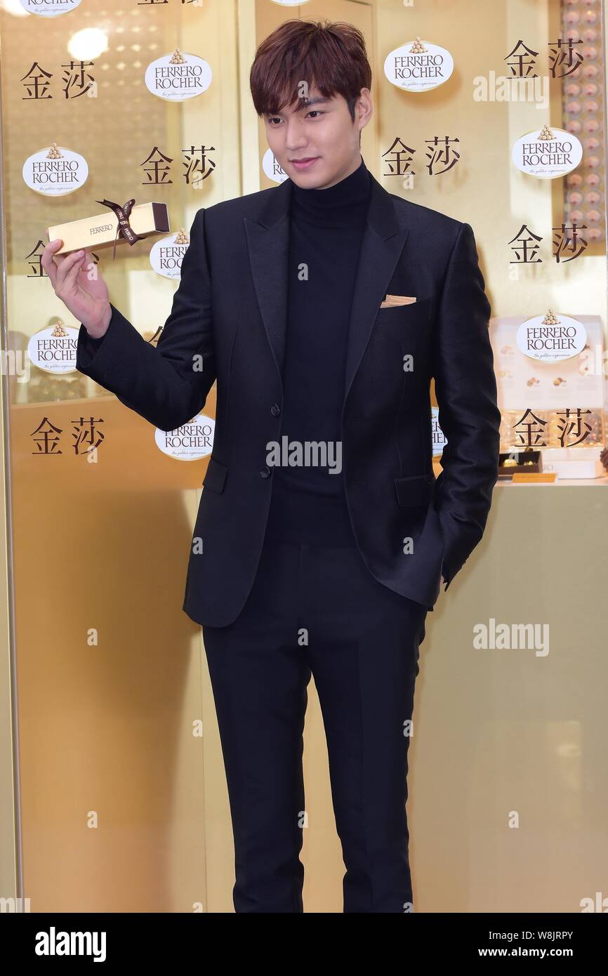 South Korean actor Lee Min-ho poses at the opening event for a ...
