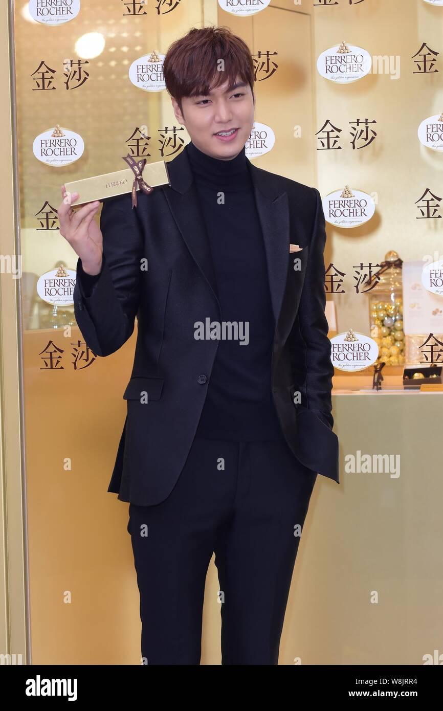 South Korean actor Lee Min-ho poses at the opening event for a ...