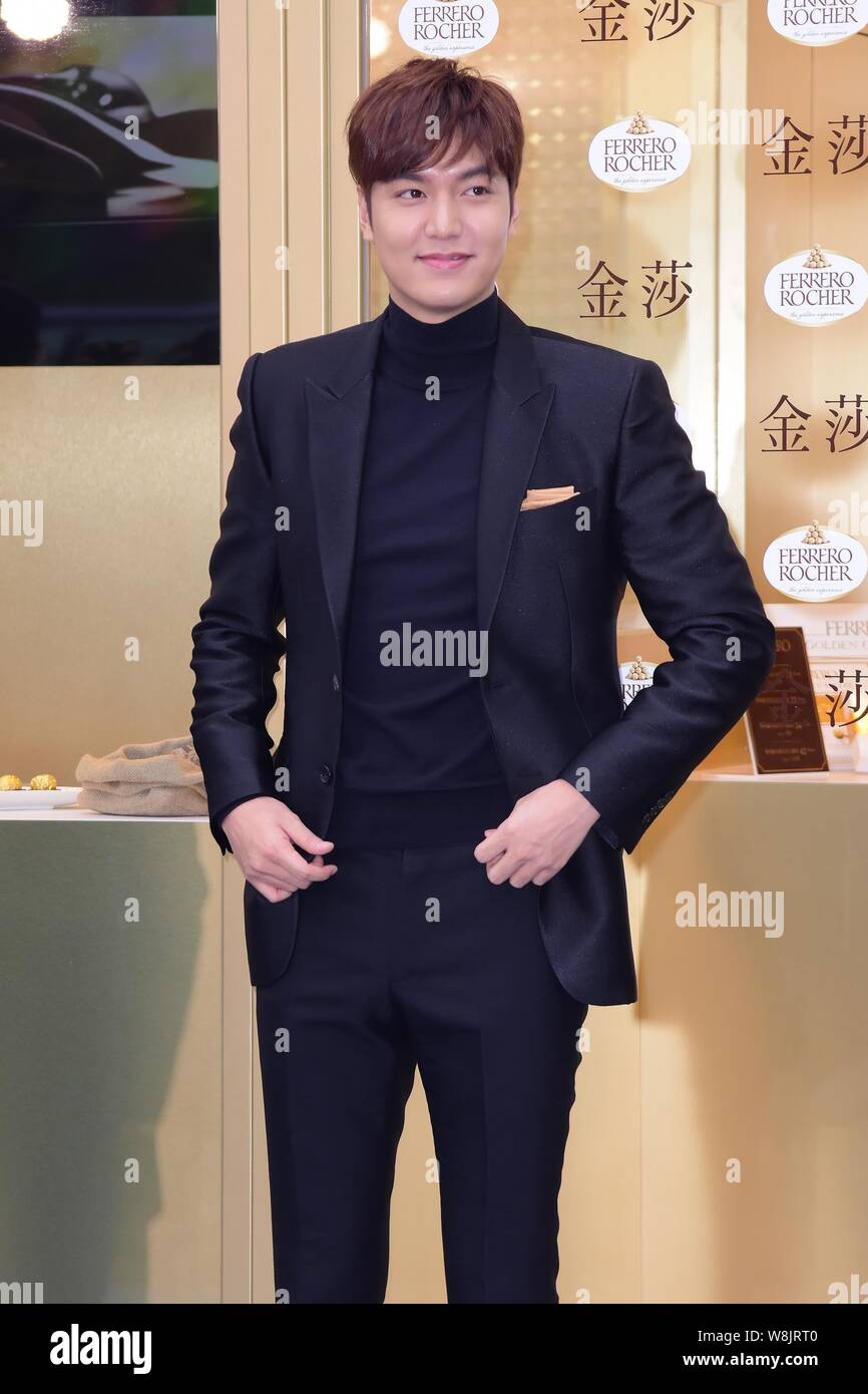 South Korean actor Lee Min-ho poses at the opening event for a ...