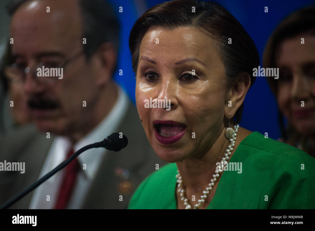 San Salvador, El Salvador. 10th Aug, 2019. Congresswoman NYDIA ...
