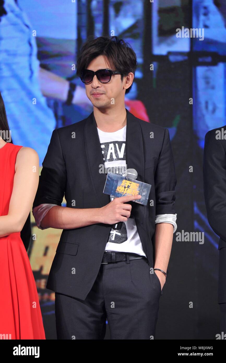 Taiwanese actor Chen Bo-lin attends a press conference for his new ...