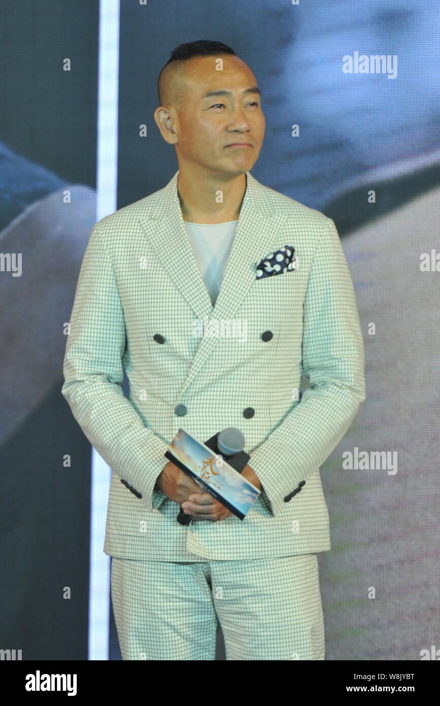 Hong Kong actor Bowie Lam Bo-yee poses at a press conference for his ...