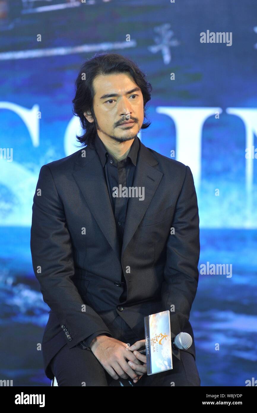 Chinese japanese actor takeshi kaneshiro poses hi-res stock photography ...