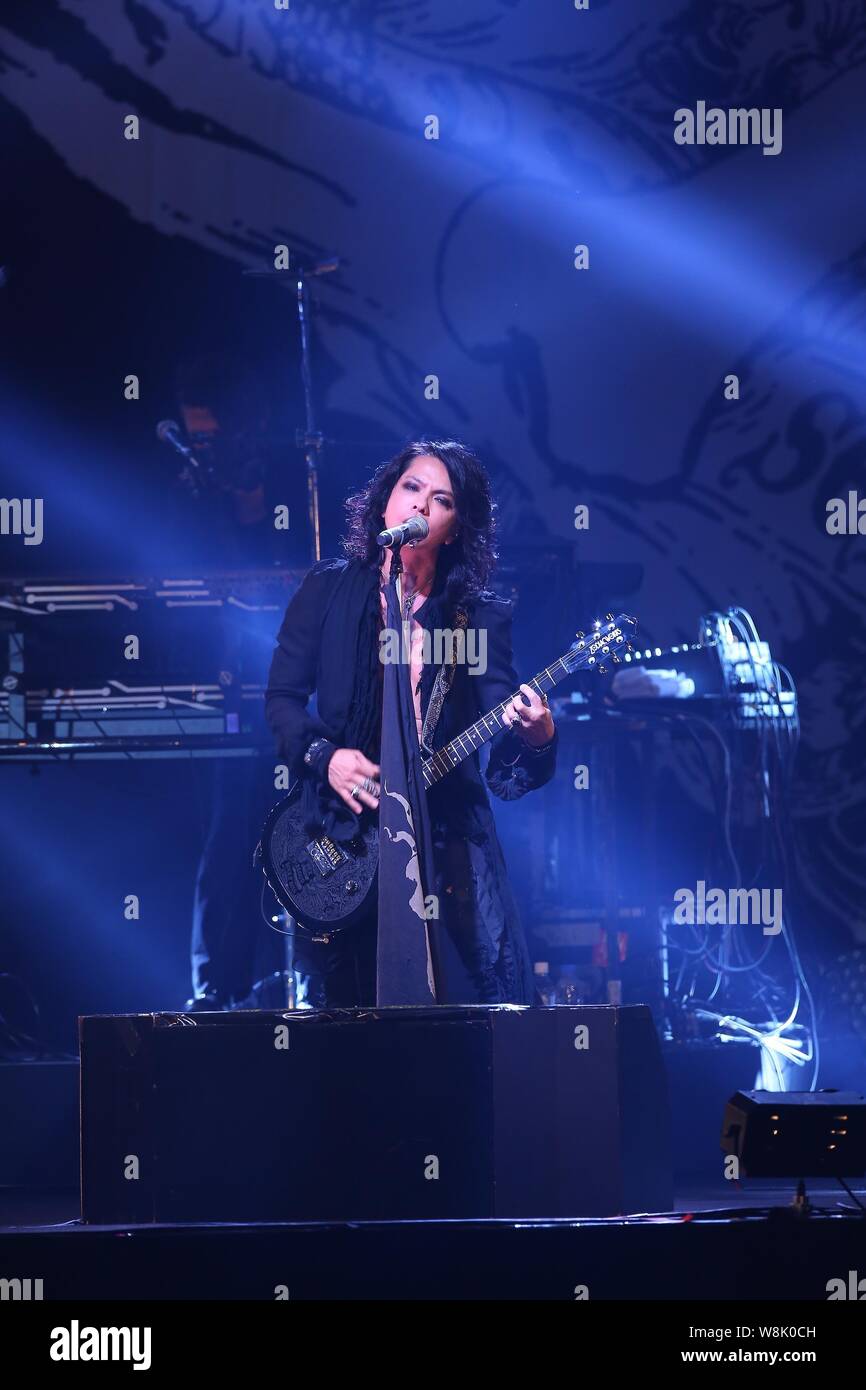 Japanese band VAMPS performs at the "Japan Night" concert in Taipei ...