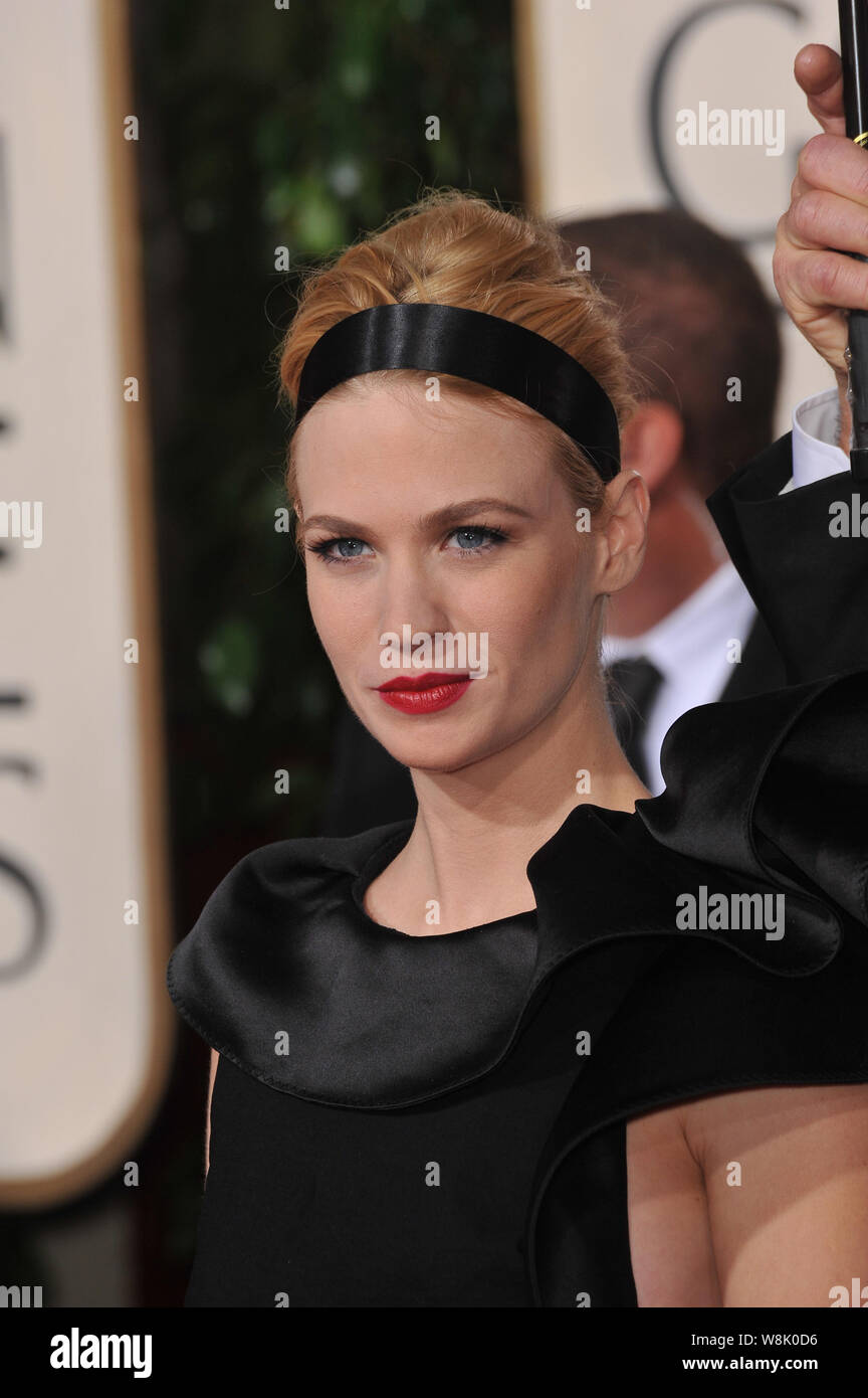 LOS ANGELES, CA. January 17, 2010: January Jones at the 67th Golden ...