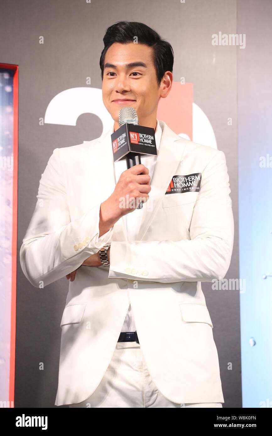 Taiwanese actor Eddie Peng poses during a promotional event for ...