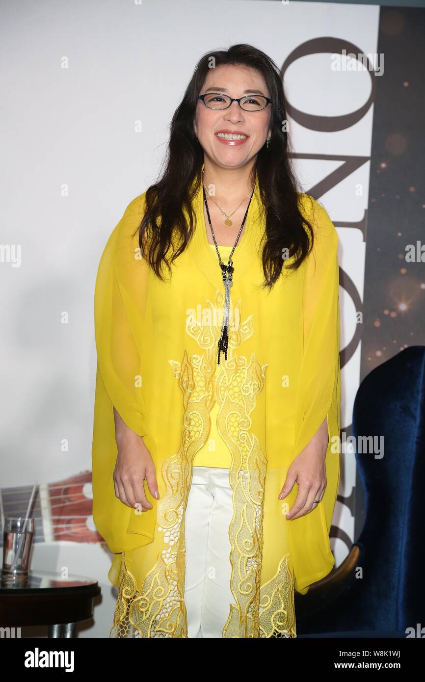 Japanese-Brazilian bossa nova singer Lisa Ono smiles during a press ...