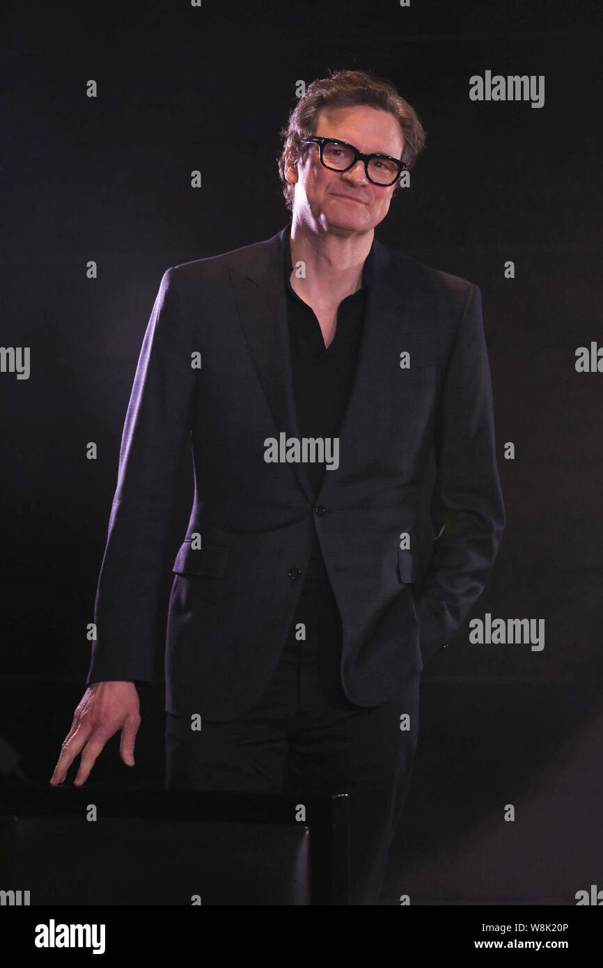 English actor Colin Firth poses at an interview to promote his new ...