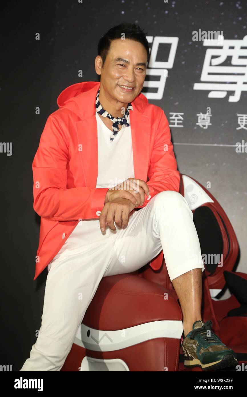 Hong Kong actor Simon Yam poses during a promotional event for Huei Yeh ...