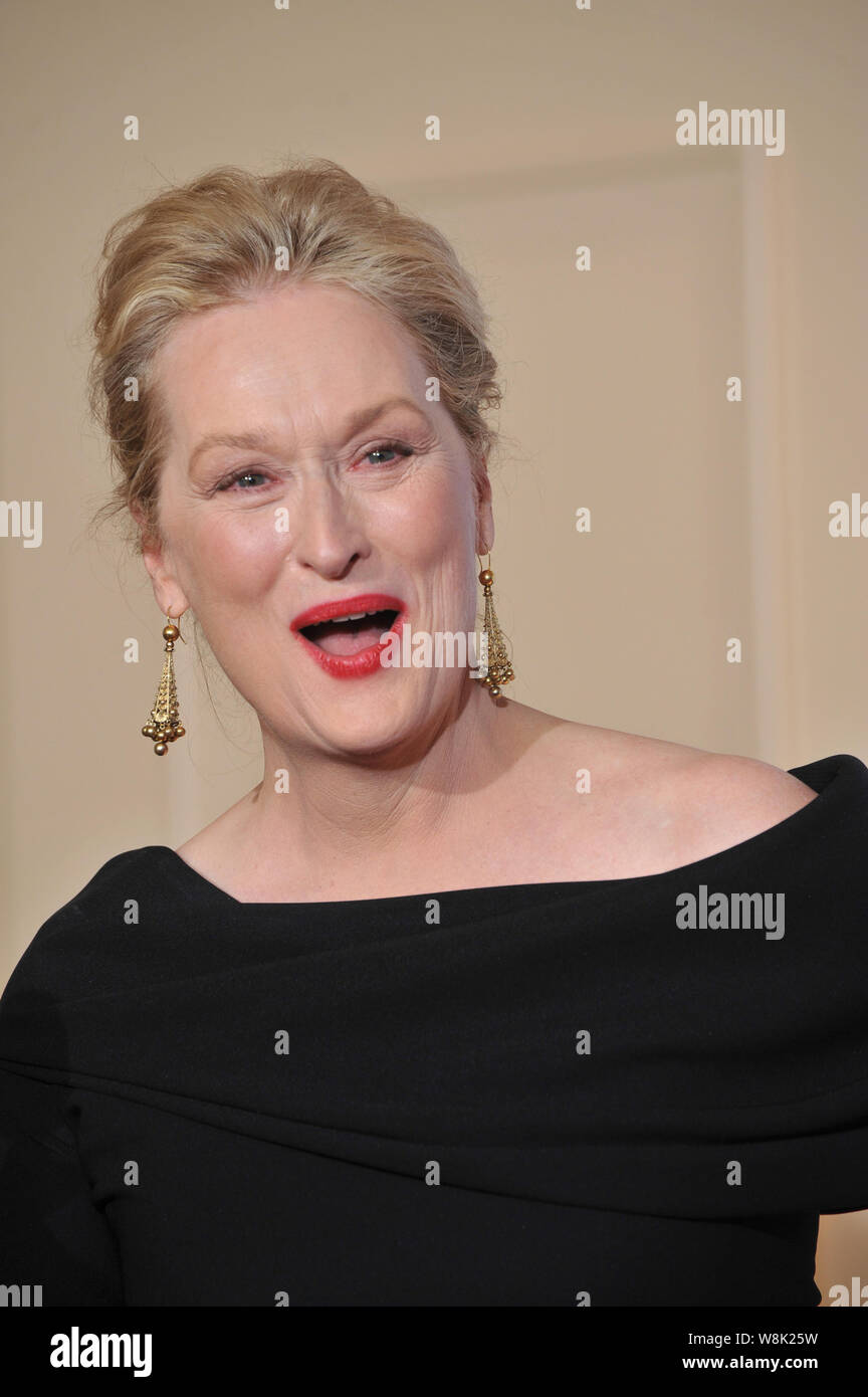 LOS ANGELES, CA. January 18, 2010: Meryl Streep at the 67th Golden ...