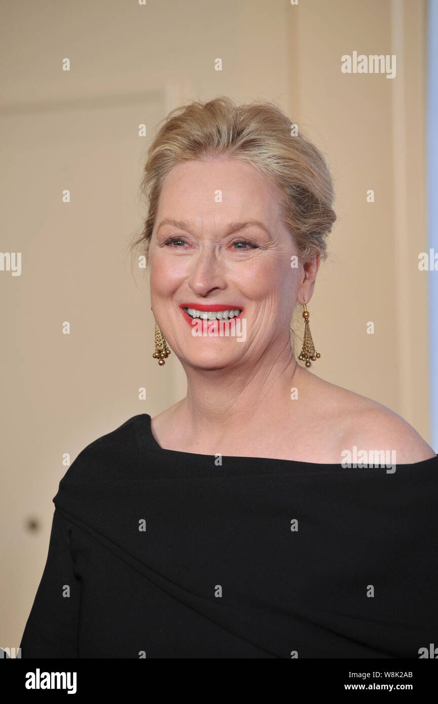 LOS ANGELES, CA. January 18, 2010: Meryl Streep at the 67th Golden ...