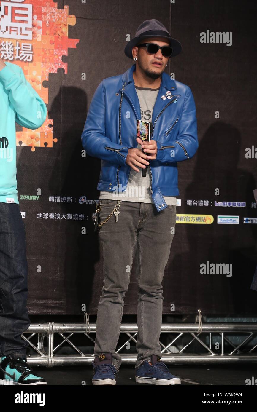 Taiwanese singer Chang Chen-yue poses during a press conference for the ...