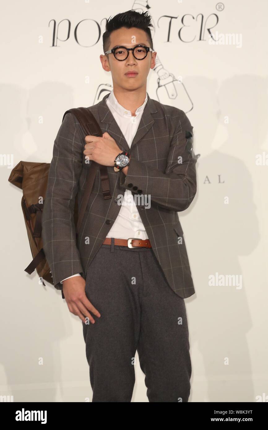 Taiwanese actor Kai Ko poses during a press conference for Porter ...