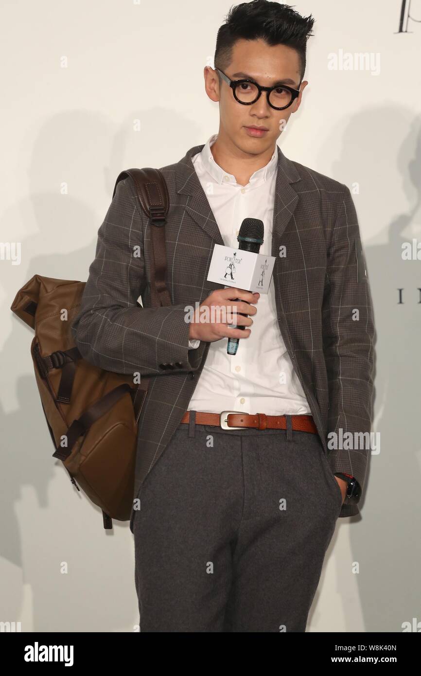 Taiwanese actor Kai Ko poses during a press conference for Porter ...