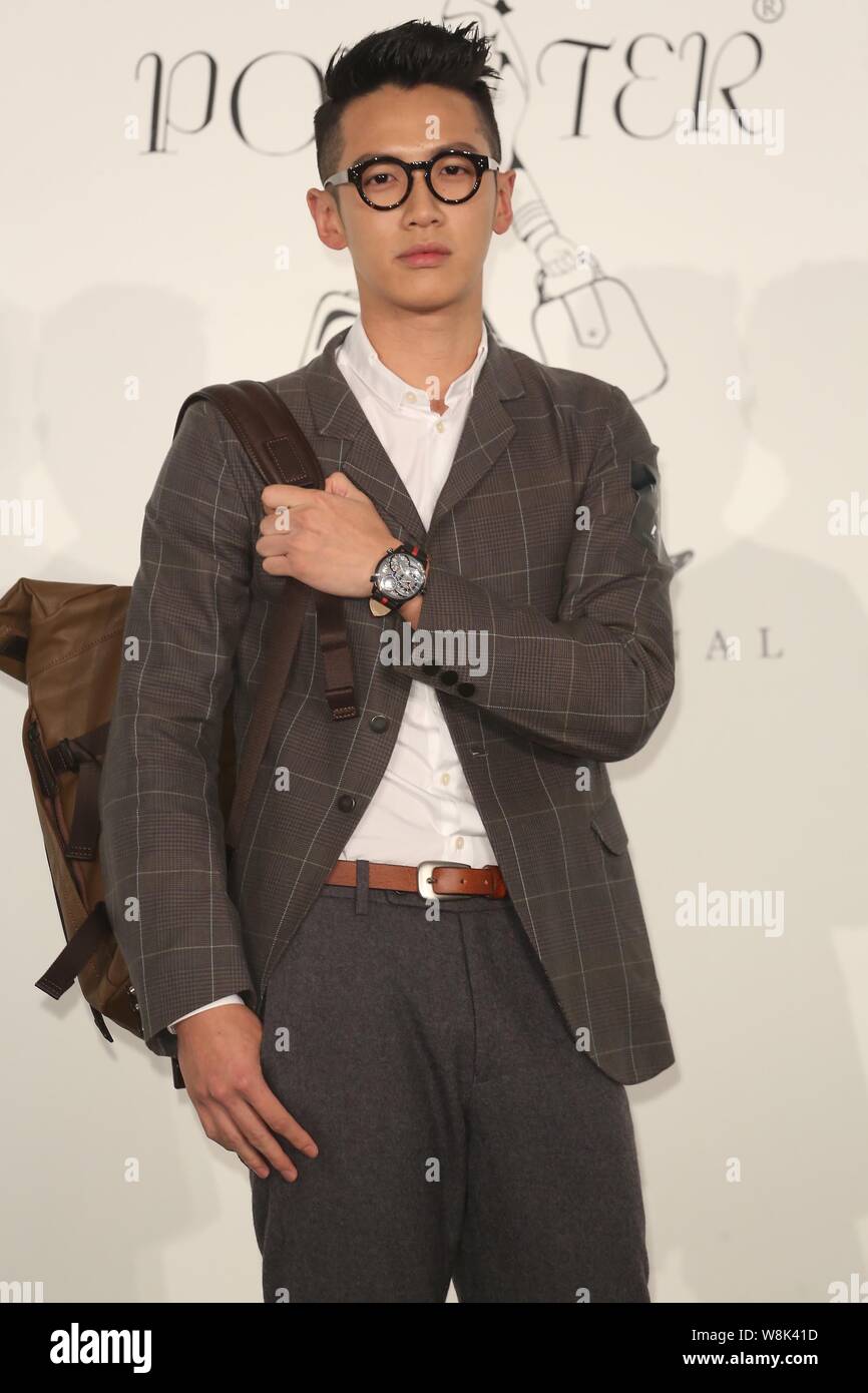 Taiwanese actor Kai Ko poses during a press conference for Porter ...