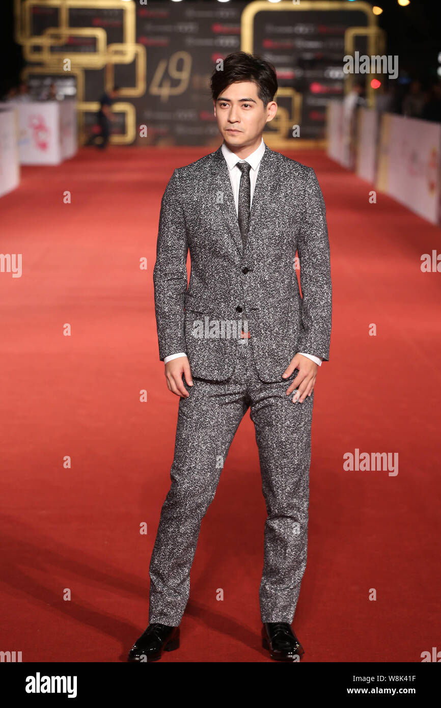 --FILE--Taiwanese singer and actor Vic Chou arrives on the red carpet ...