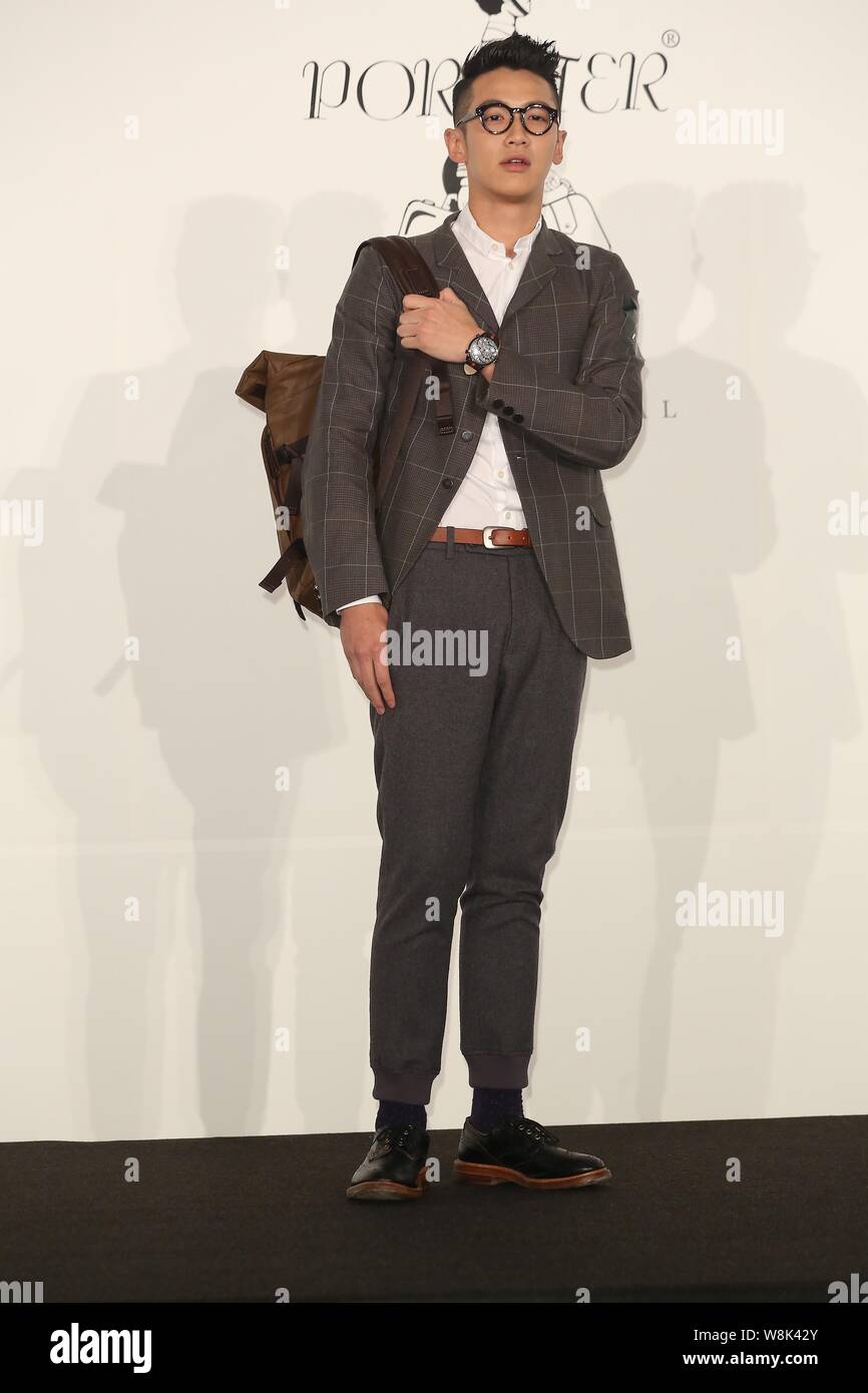 Taiwanese actor Kai Ko poses during a press conference for Porter ...
