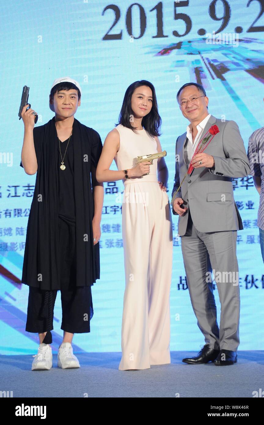 (From left) Chinese actor Wang Ziyi, actress Tang Wei and Hong Kong ...