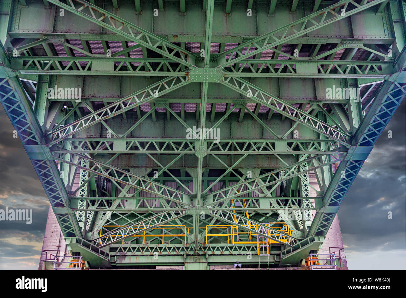 Underside of Ballard Bridge near Seattle, Washington Stock Photo - Alamy