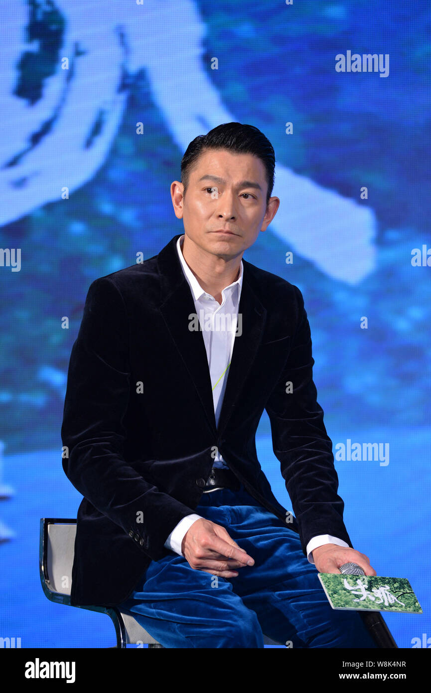 Hong Kong actor and singer Andy Lau attends a press conference for his ...