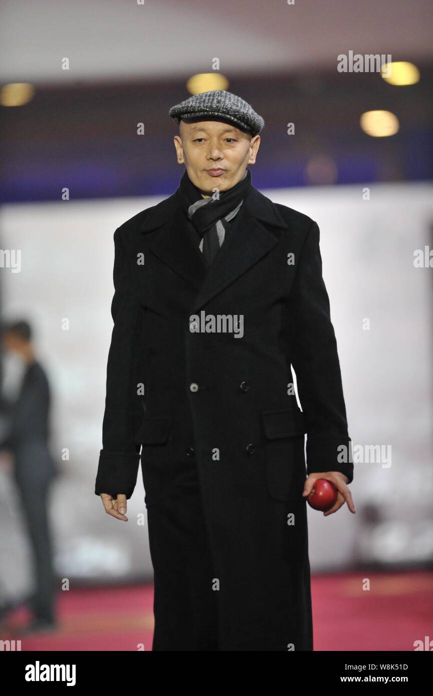 Chinese actor Ge You arrives on the red carpet for the premiere of the ...