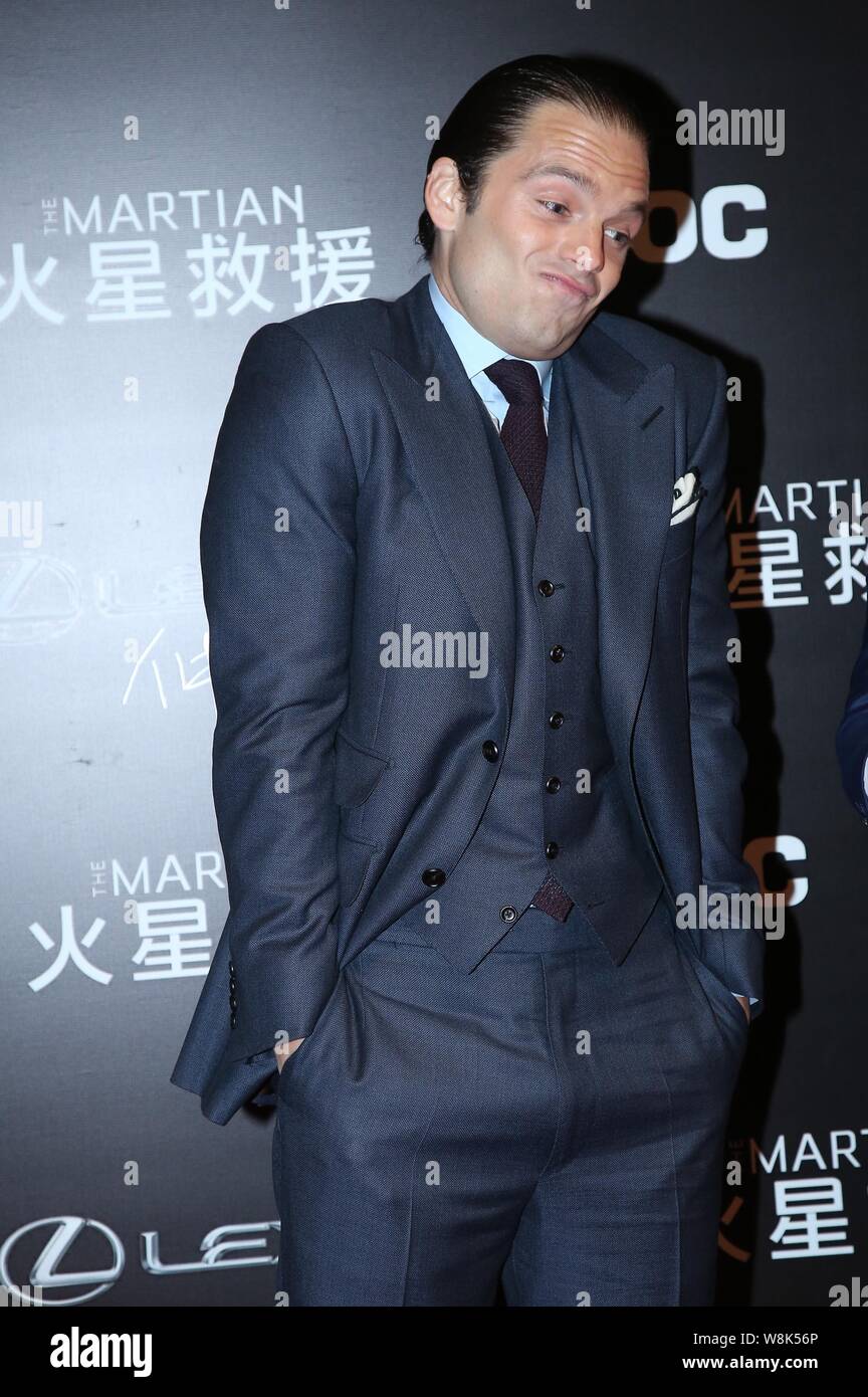 Romanian American actor Sebastian Stan poses on the red carpet for a ...