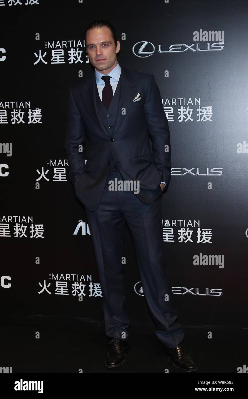 Romanian American actor Sebastian Stan poses on the red carpet for a ...