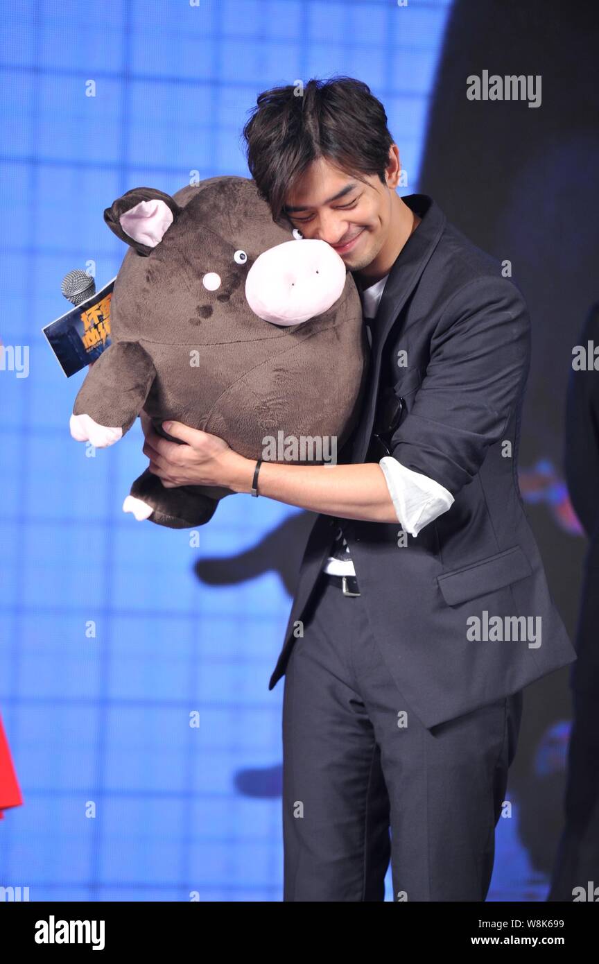 Taiwanese actor Chen Bo-lin attends a press conference for his new ...