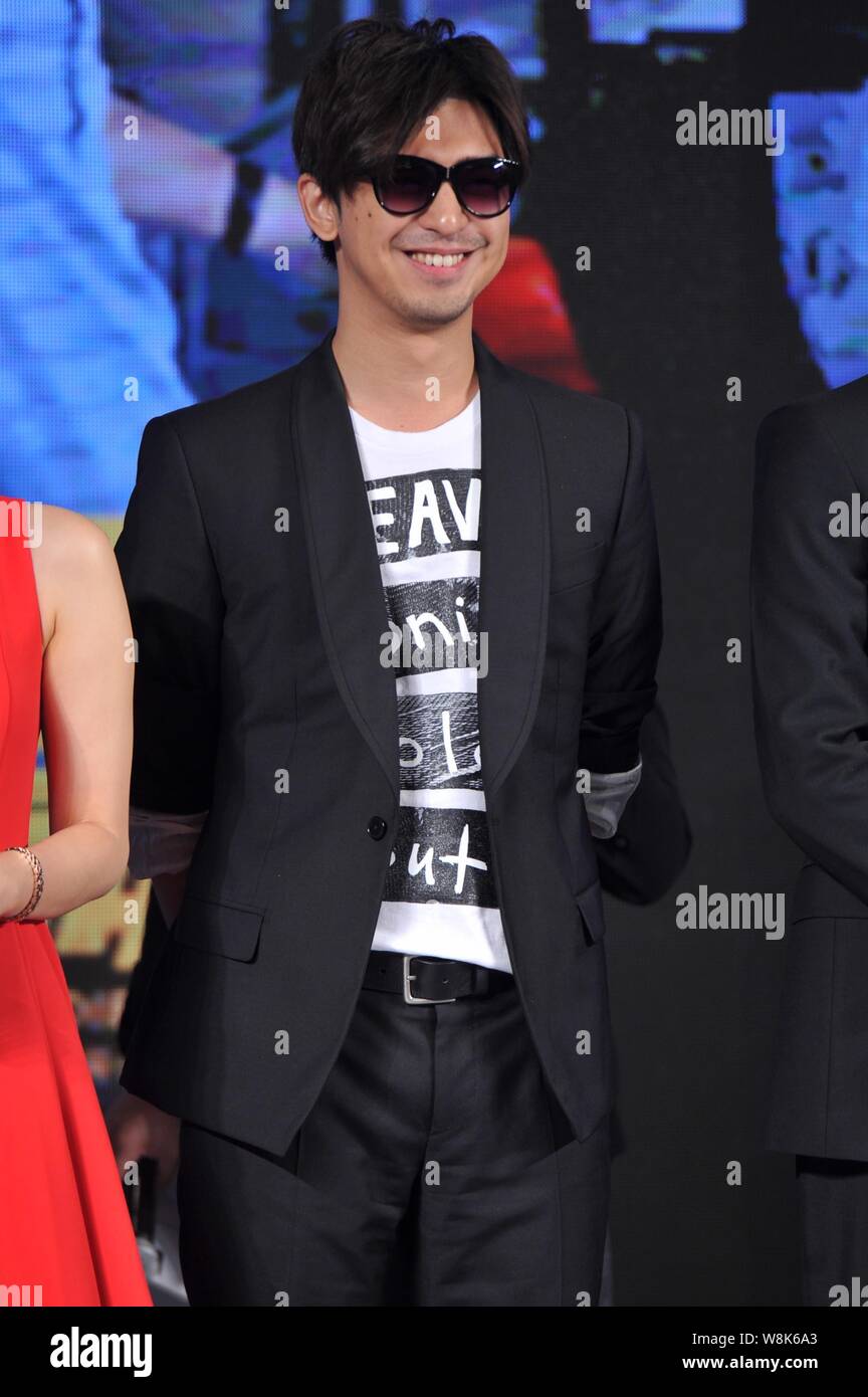 Taiwanese actor Chen Bo-lin attends a press conference for his new ...