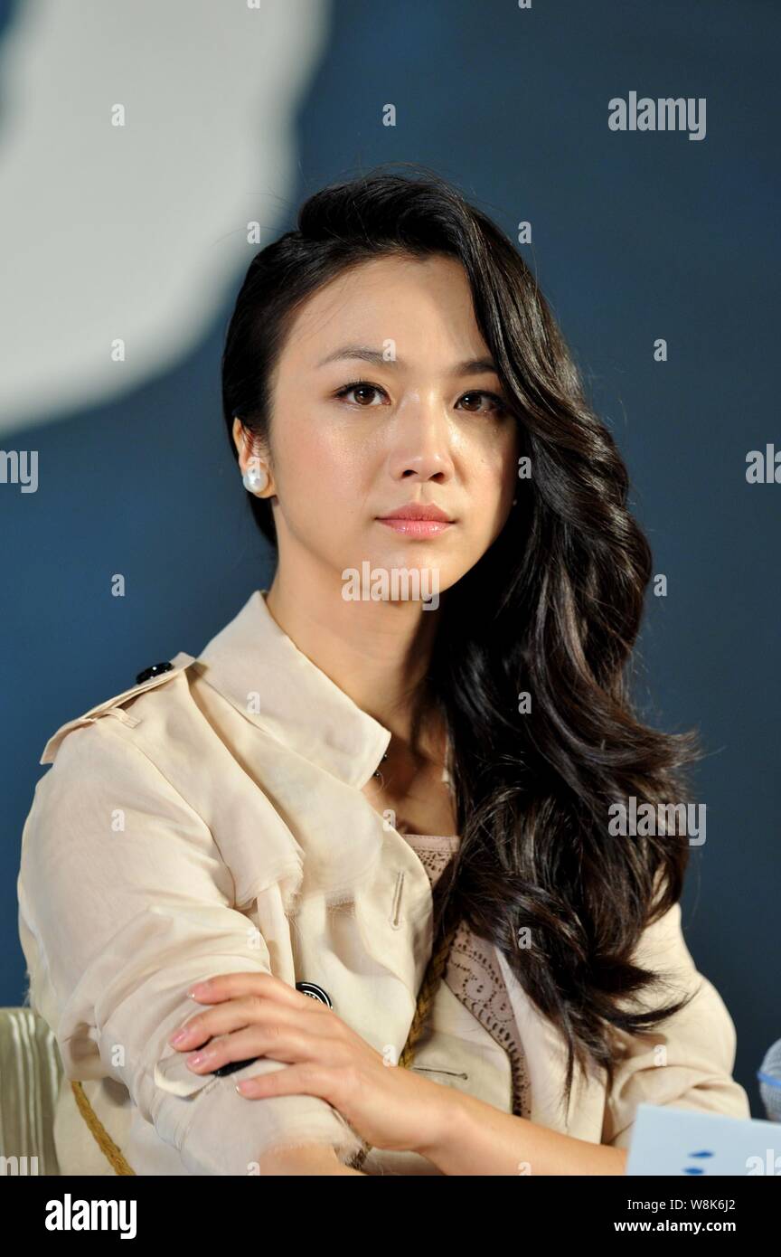 Chinese actress Tang Wei attends a press conference for her movie "Tale ...