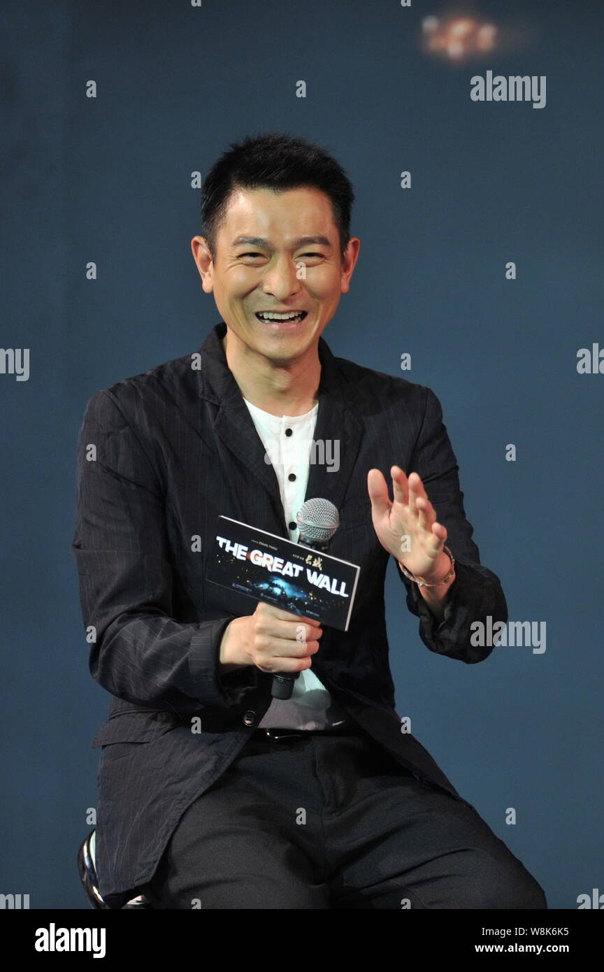Hong Kong singer and actor Andy Lau attends a press conference for his ...