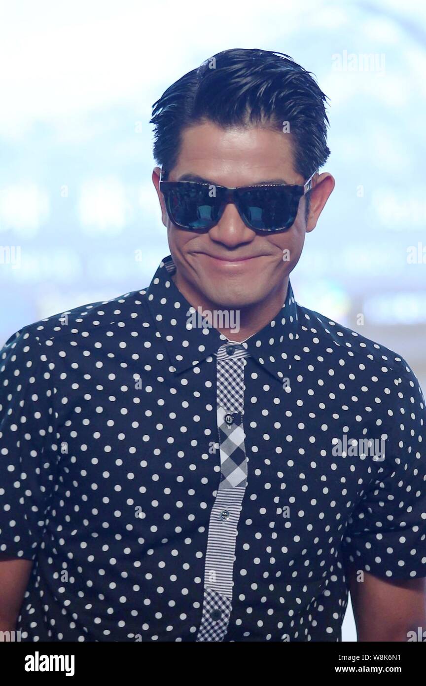Hong Kong singer and actor Aaron Kwok attends a press conference for ...