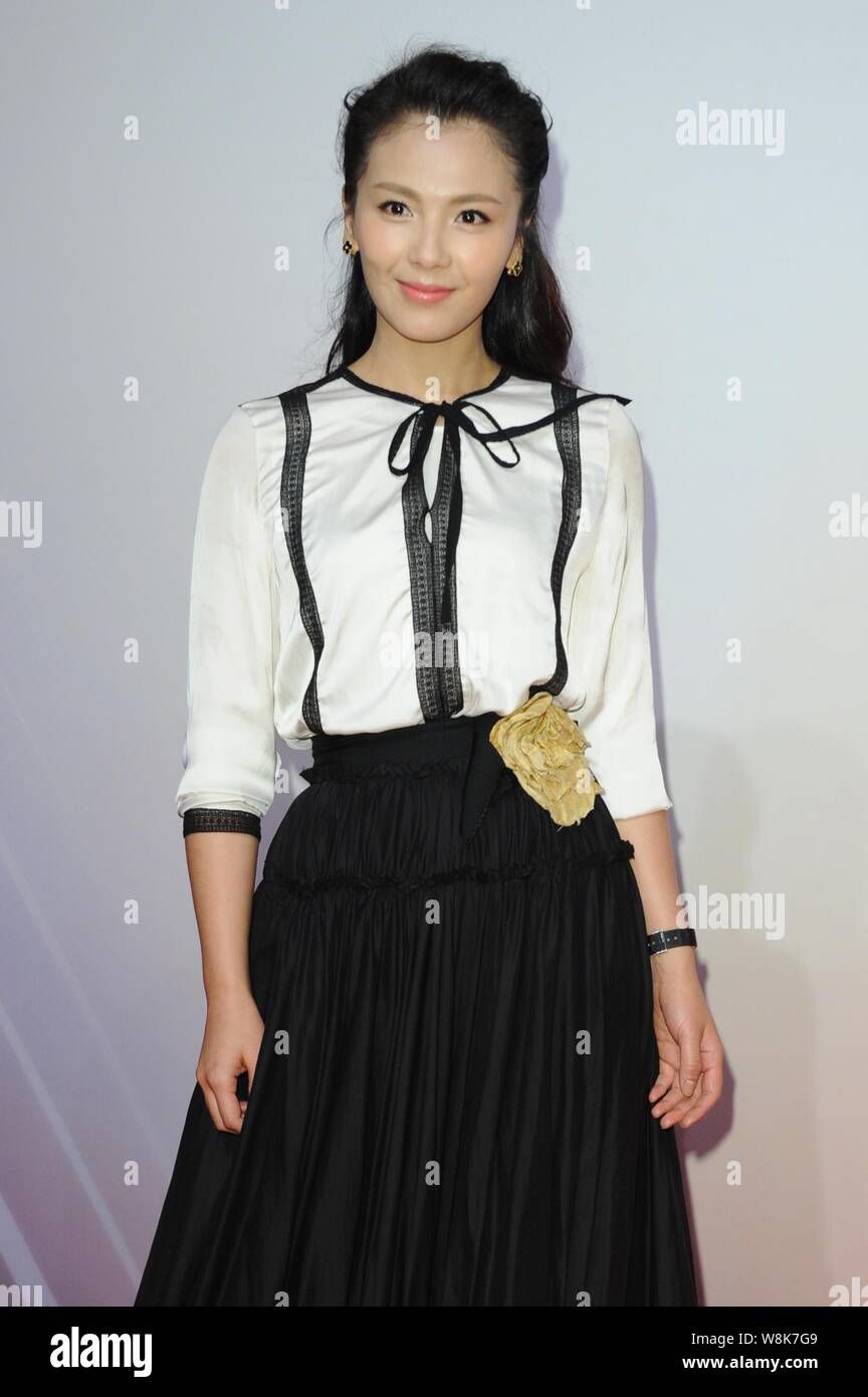 Chinese actress Liu Tao poses on the red carpet as she arrives for the ...