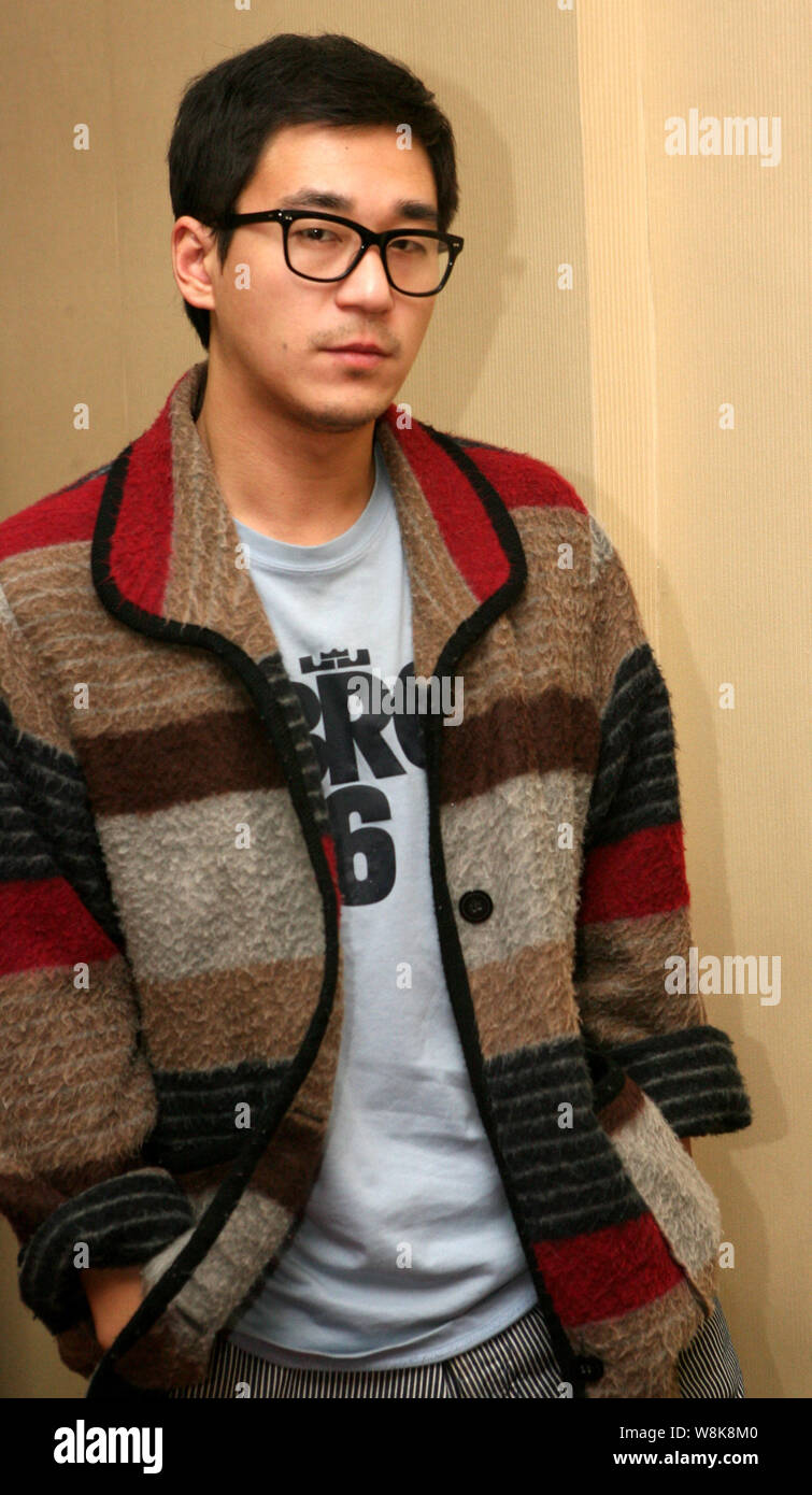 --FILE--Chinese actor Zhang Mo, the son of actor and director Zhang ...