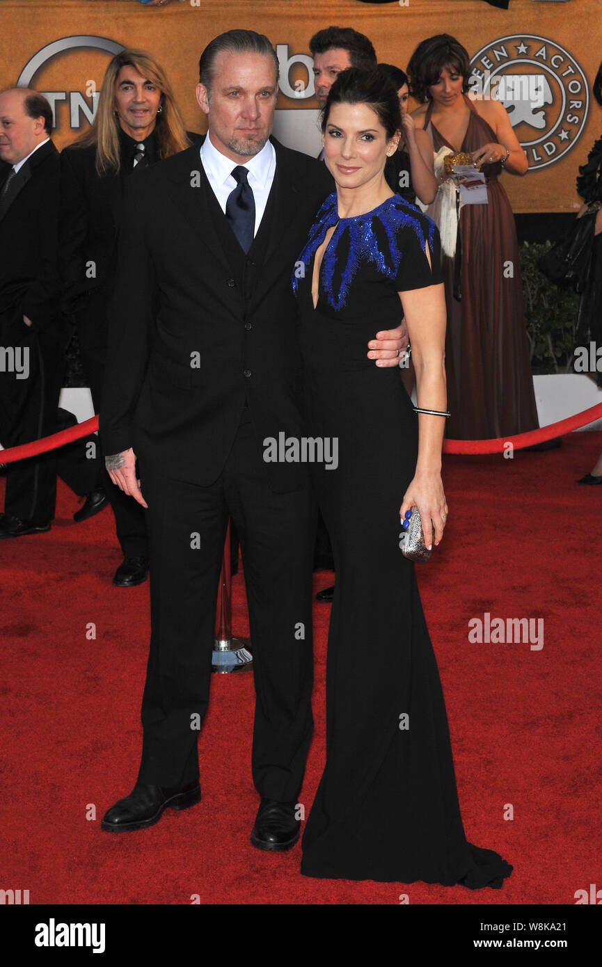LOS ANGELES, CA. January 23, 2010: Sandra Bullock & Jesse James at the ...