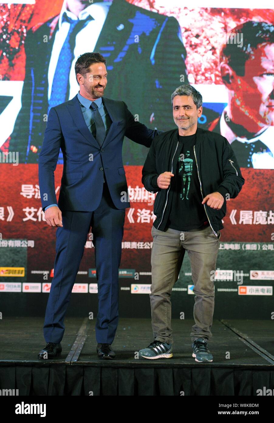 British actor Gerard Butler, left, and Iranian-Swedish director Babak ...