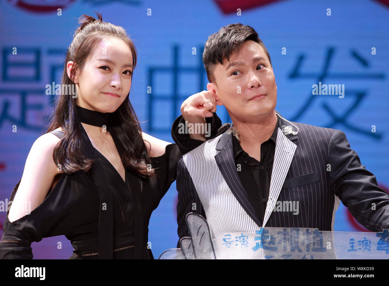 Chinese singer and actress Victoria Song or Song Qian, left, of South ...