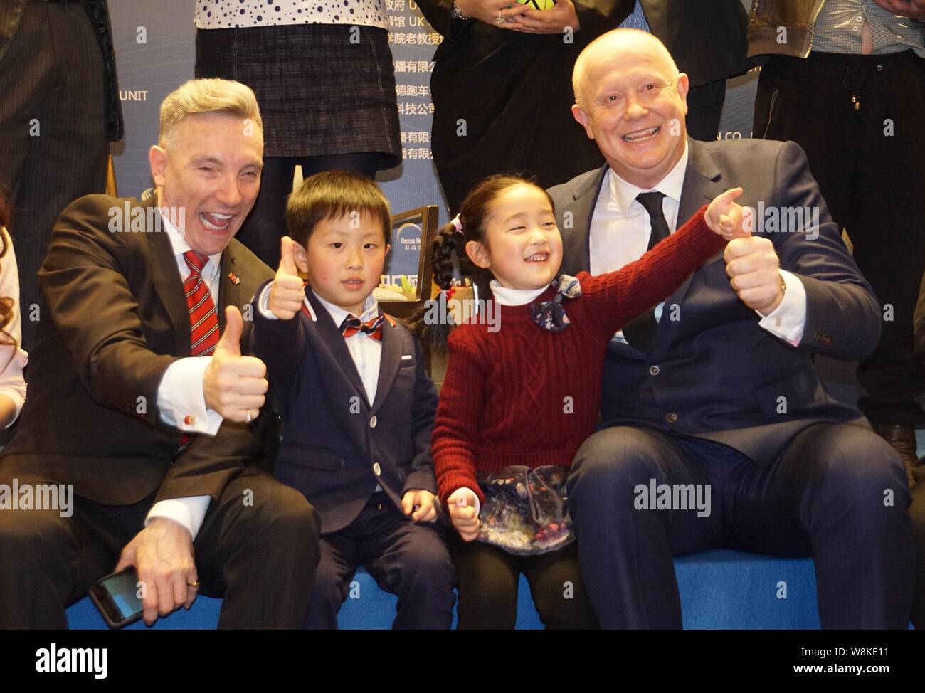 Liverpool Vice Mayor Gary Millar, left, and English football manager ...