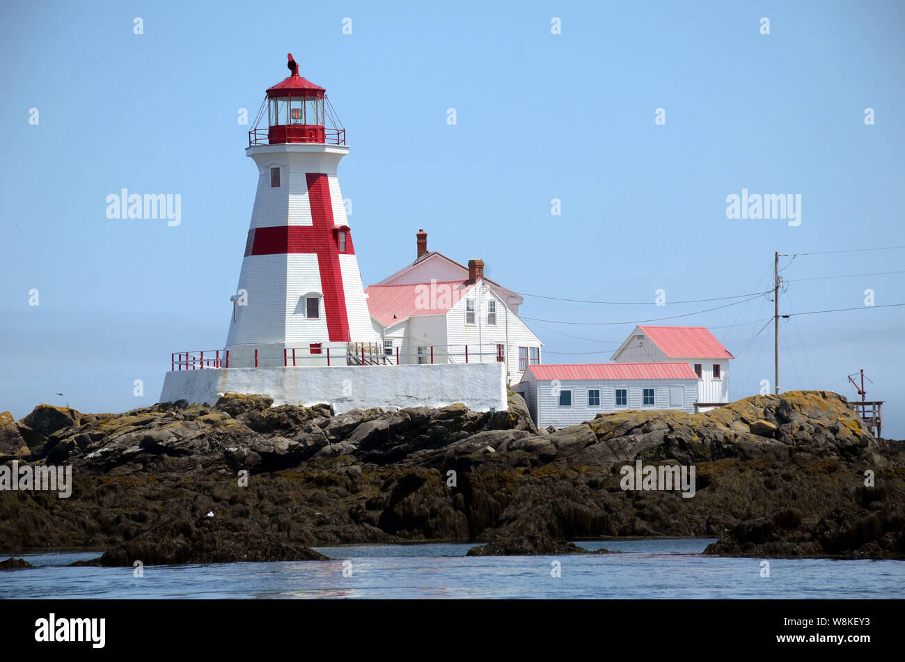 The East Quoddy Lighthouse, Campobello Island, New Brunswick Stock ...
