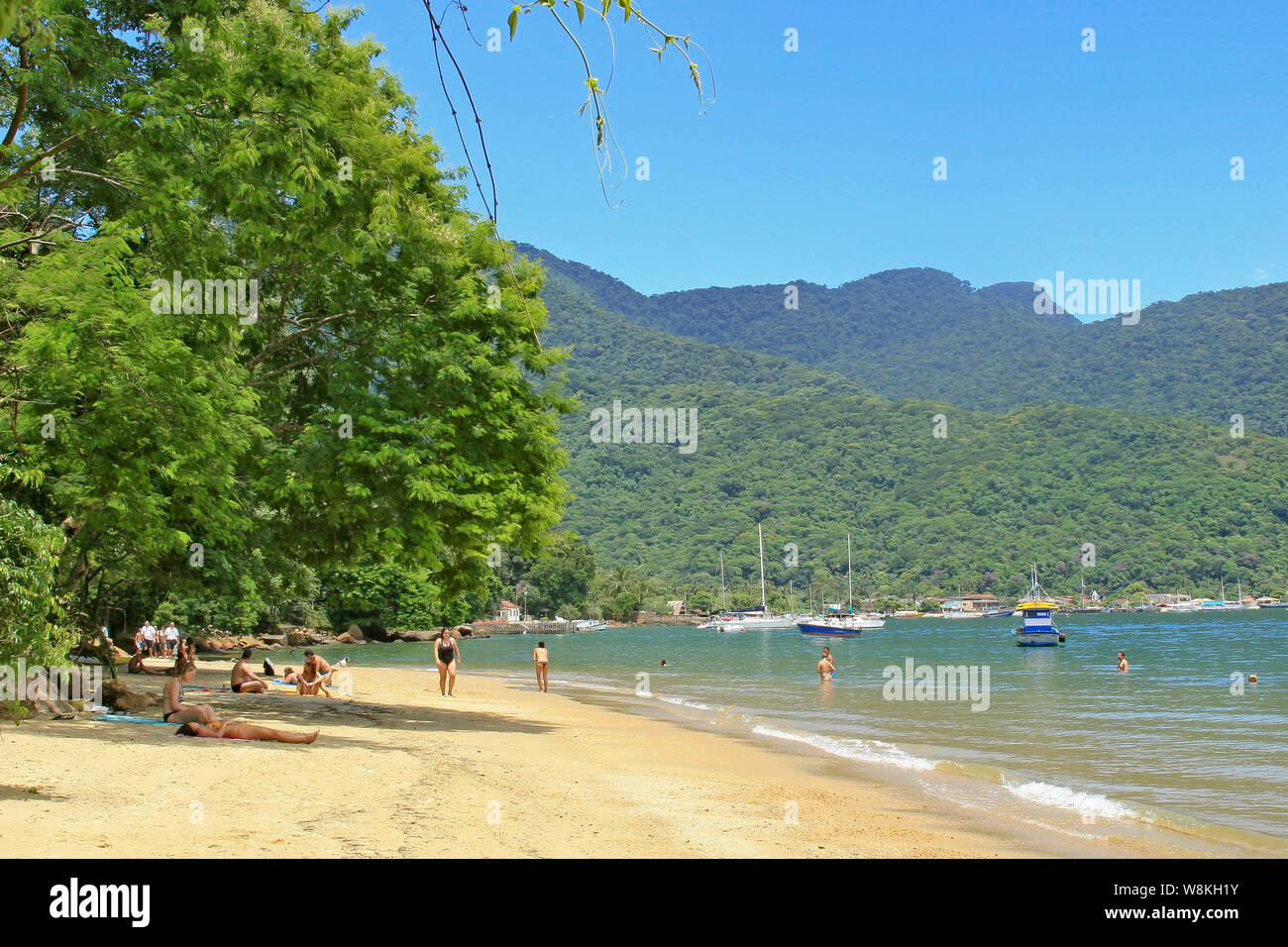 Ilha Grande, Rio de Janeiro State, Brazil - January 30, 2009: beach ...