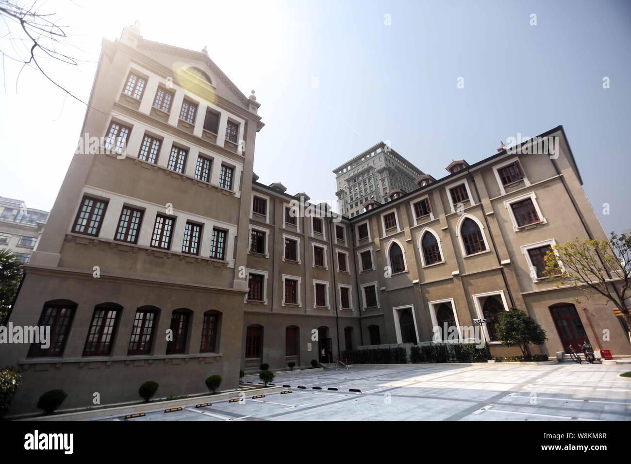 View of the Catholic Major Seminary in Xuhui district, Shanghai, China ...