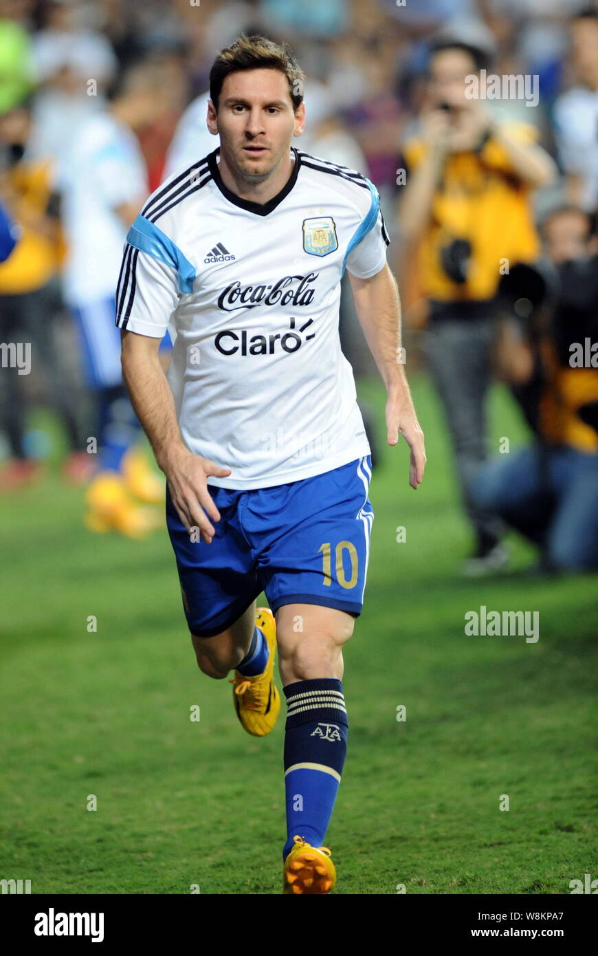 --FILE--Lionel Messi of the Argentinean national men's football team ...