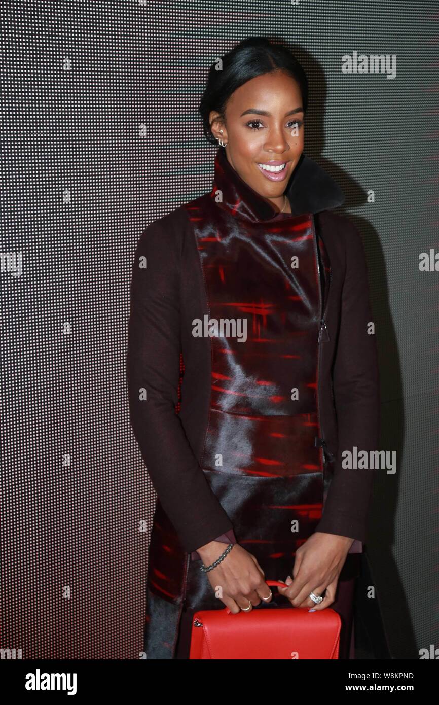 American actress and TV personality Kelly Rowland attends the fashion ...