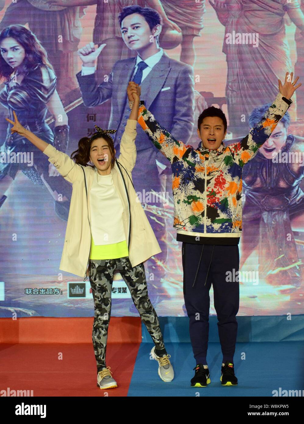 Singer and actress Ella Chen, left, of Taiwanese pop girl group S.H.E ...