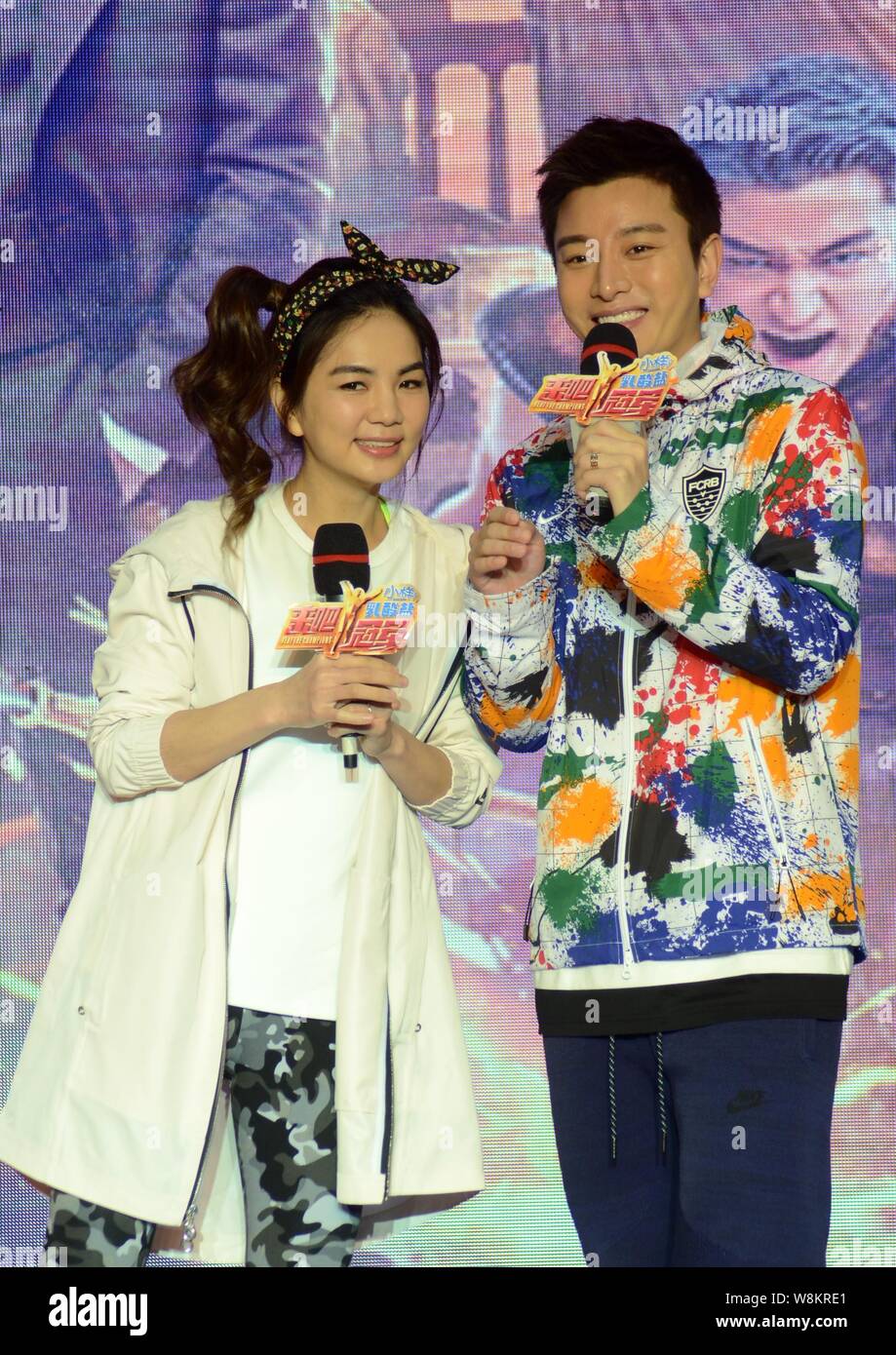 Singer and actress Ella Chen, left, of Taiwanese pop girl group S.H.E ...