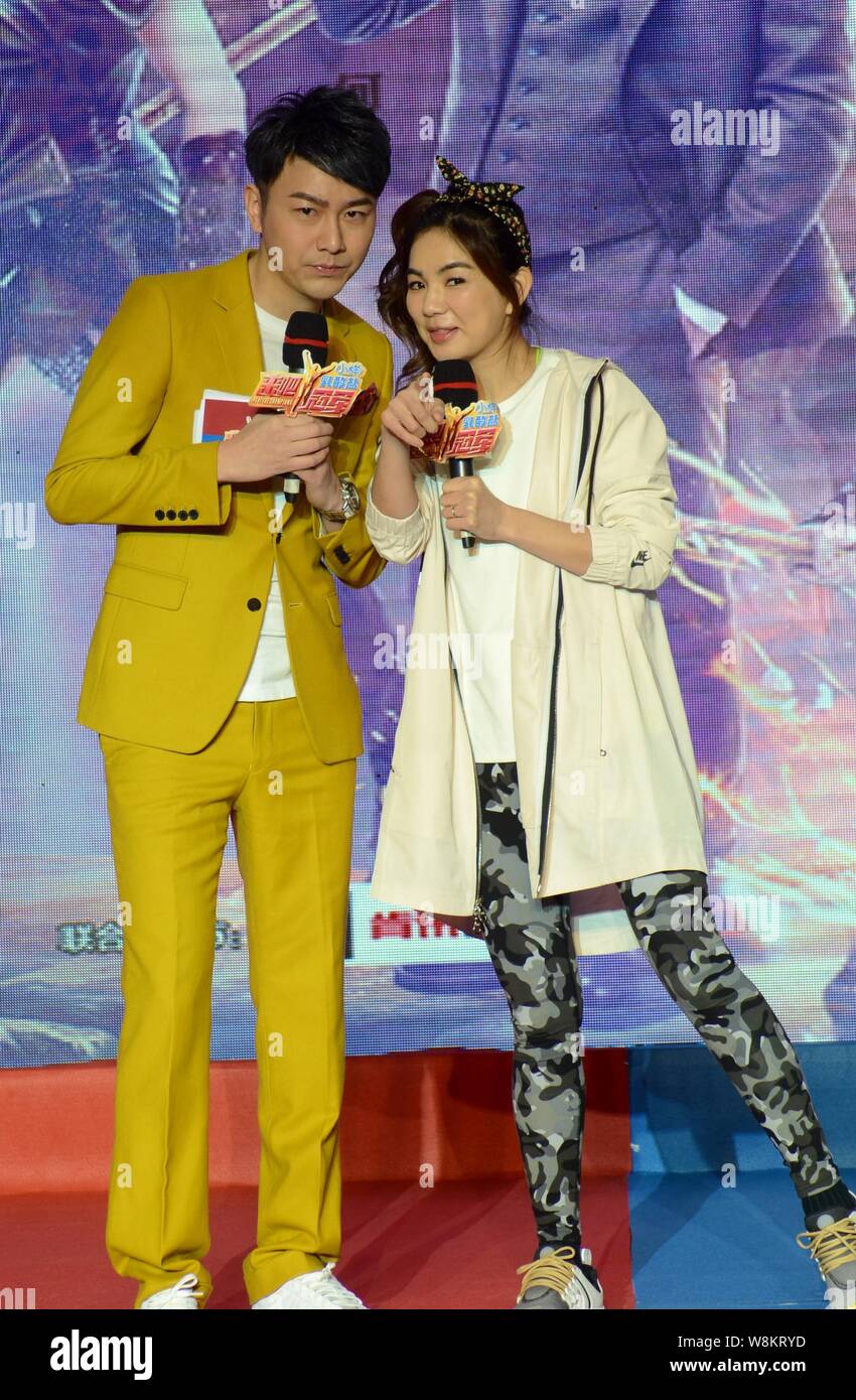 Singer and actress Ella Chen, right, of Taiwanese pop girl group S.H.E ...