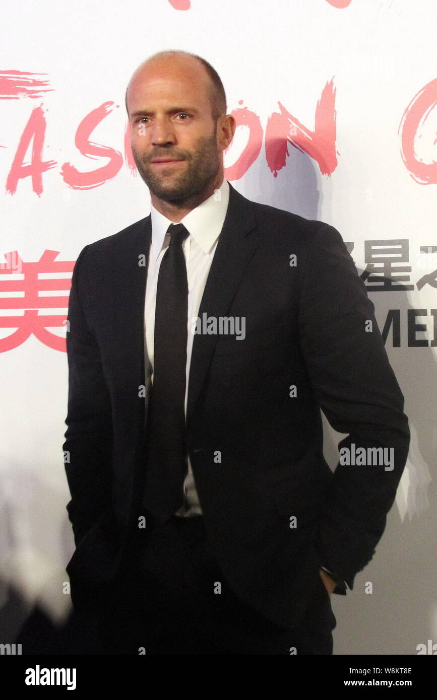 English actor Jason Statham arrives for the Jumei Award Ceremony 2016 ...